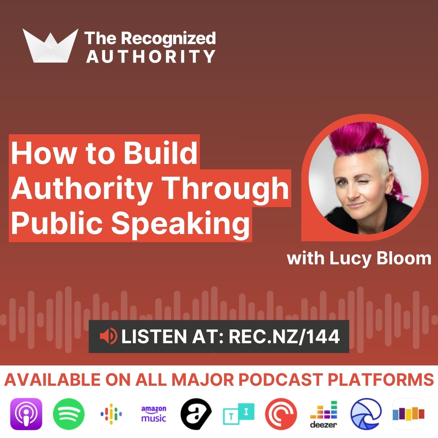 How to Build Authority Through Public Speaking with Lucy Bloom - The Recognized Authority